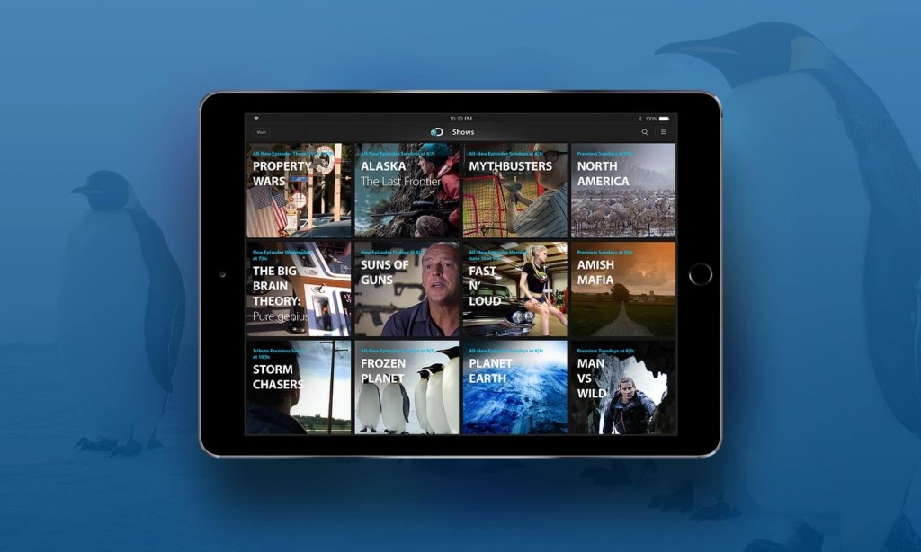 Conceptual Discovery Channel iPad application